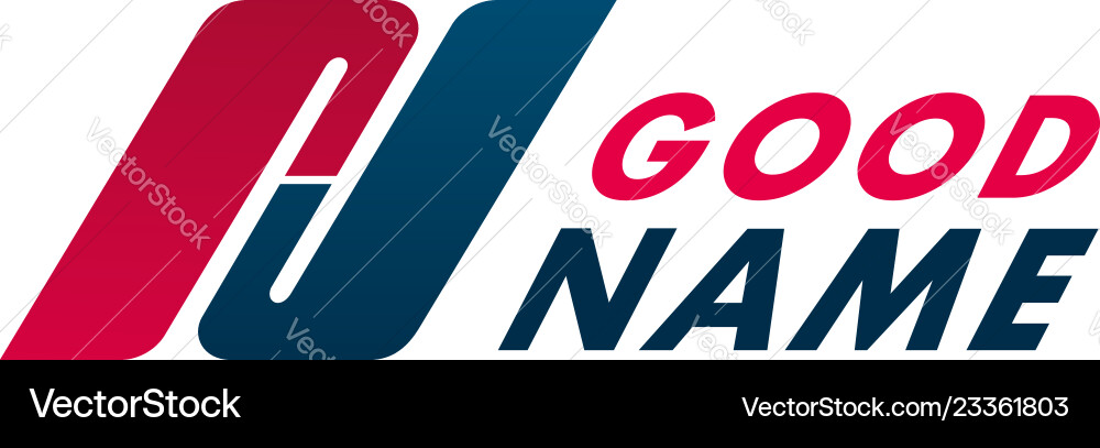 Good name emblem Royalty Free Vector Image - VectorStock