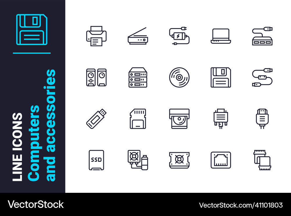 Modern digital devices icons set Royalty Free Vector Image