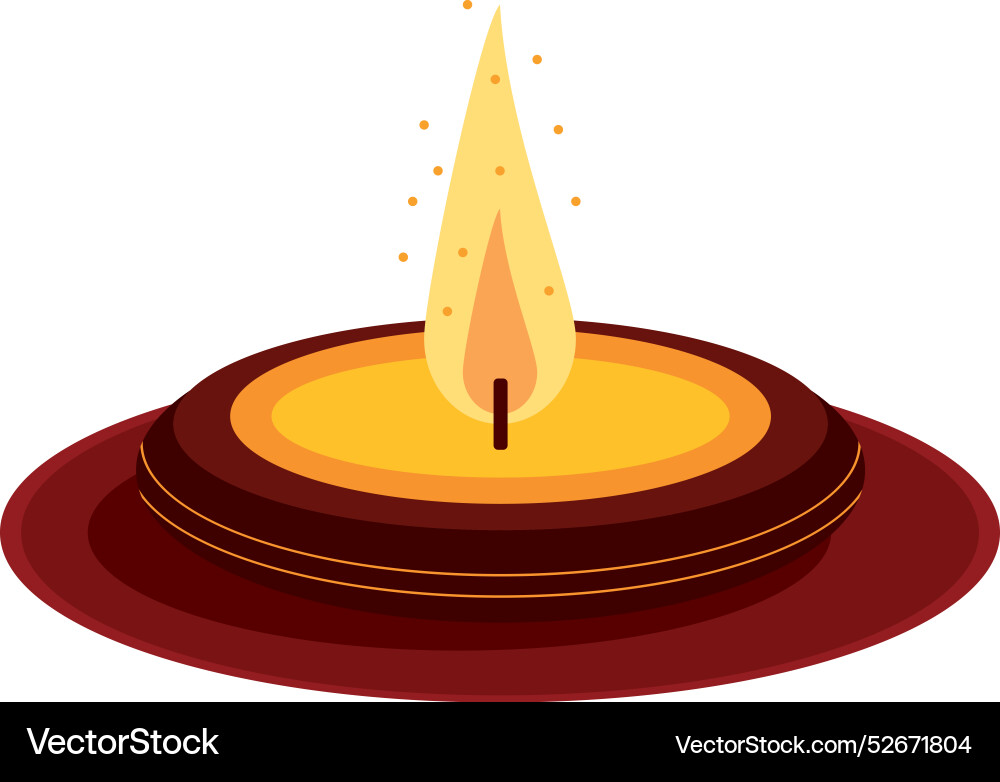 Diwali diya clay lamp Royalty Free Vector Image