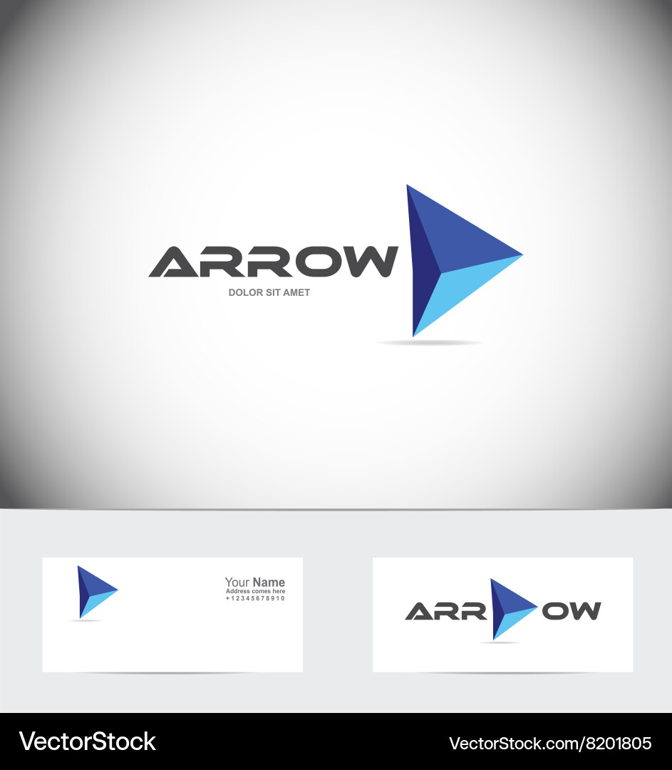 Arrow concept logo Royalty Free Vector Image - VectorStock