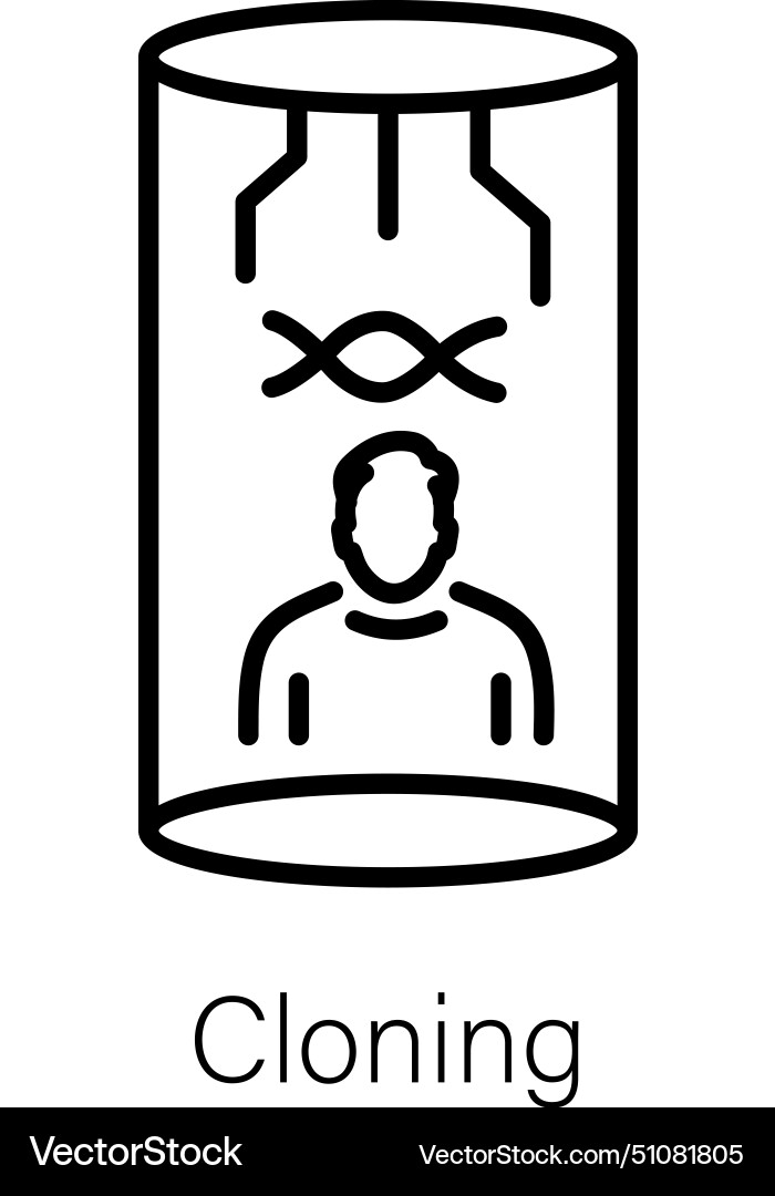 Cloning Royalty Free Vector Image - VectorStock