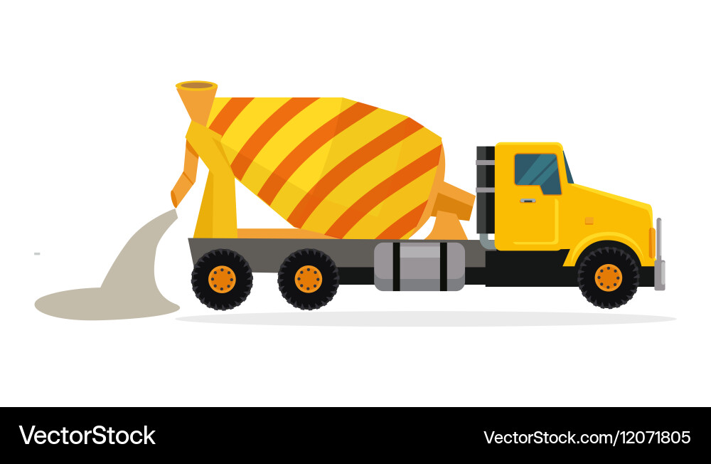 Concrete Mixer Truck Royalty Free Vector Image
