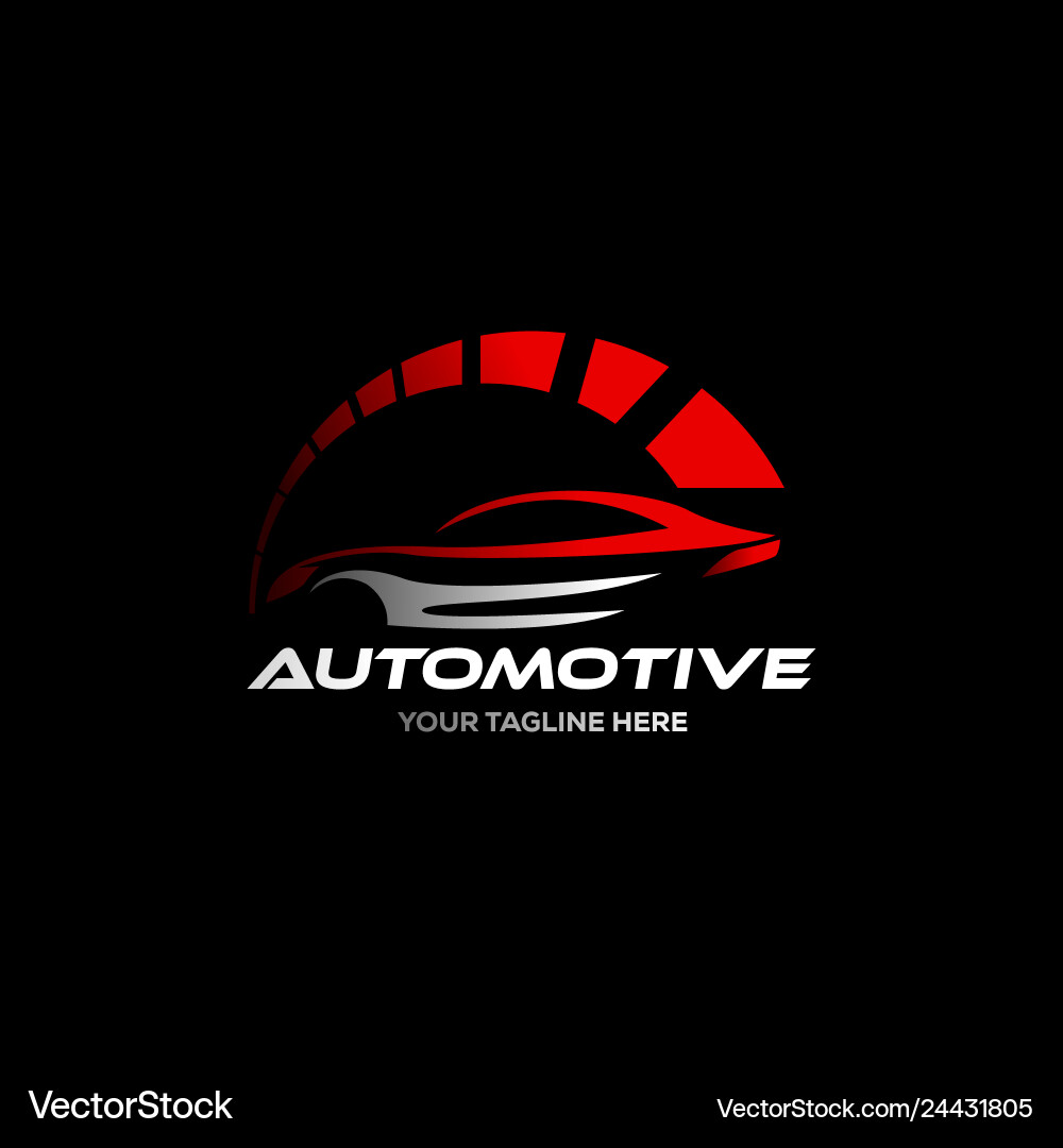 Minimal Car Logo - Line Art Royalty Free Vector Image