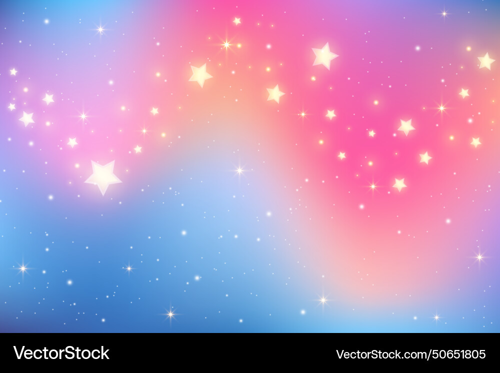 Pink starry sky purple gradient space Royalty Free Vector