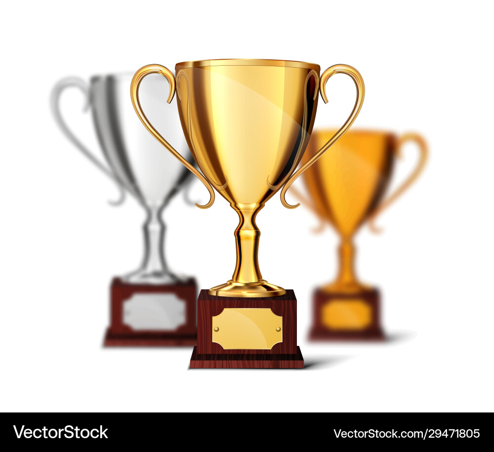 Soccer cup isolated Royalty Free Vector Image - VectorStock