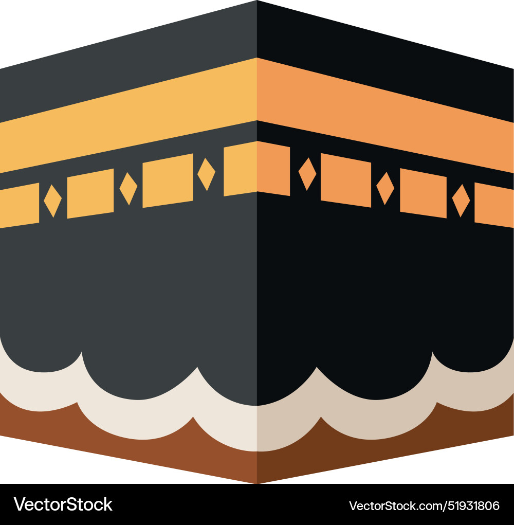 Kaaba in mecca for umrah Royalty Free Vector Image