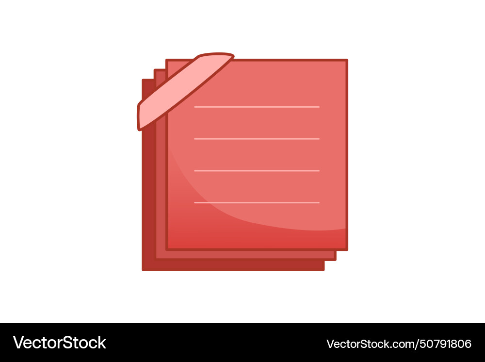 Sticky notes sticker set Royalty Free Vector Image