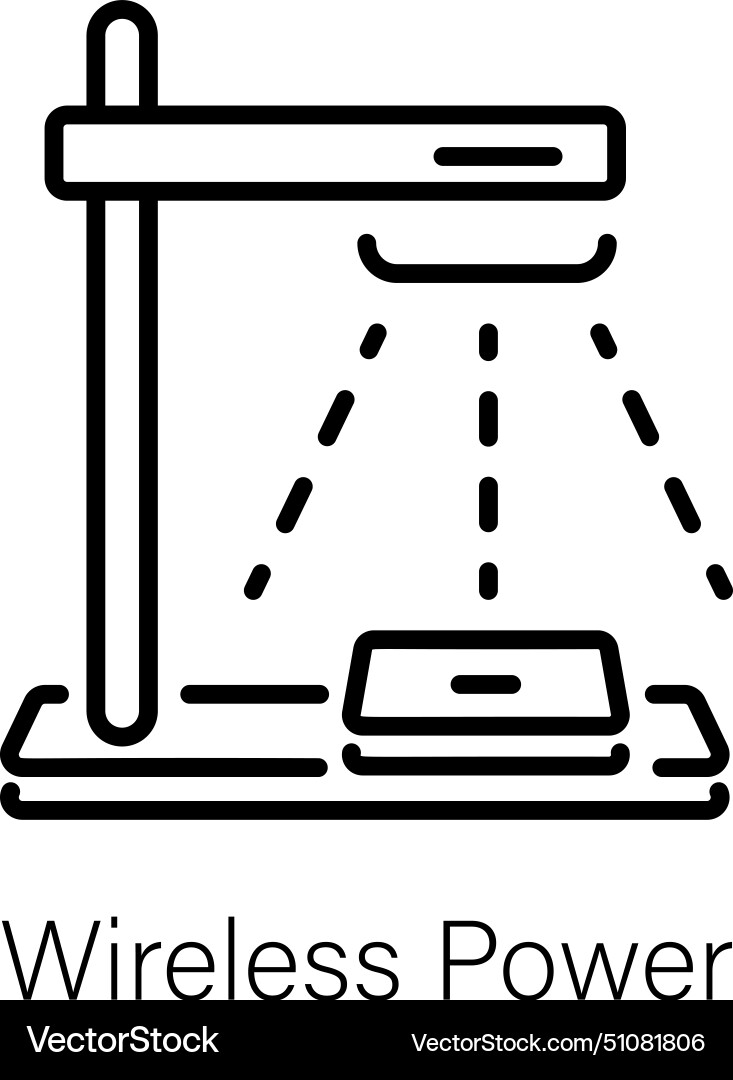 Wireless power Royalty Free Vector Image - VectorStock