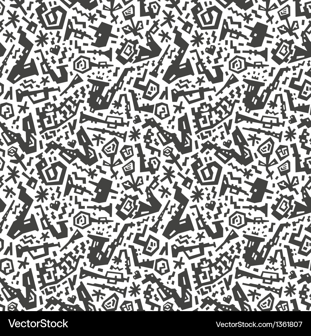 Jazz - seamless background Royalty Free Vector Image