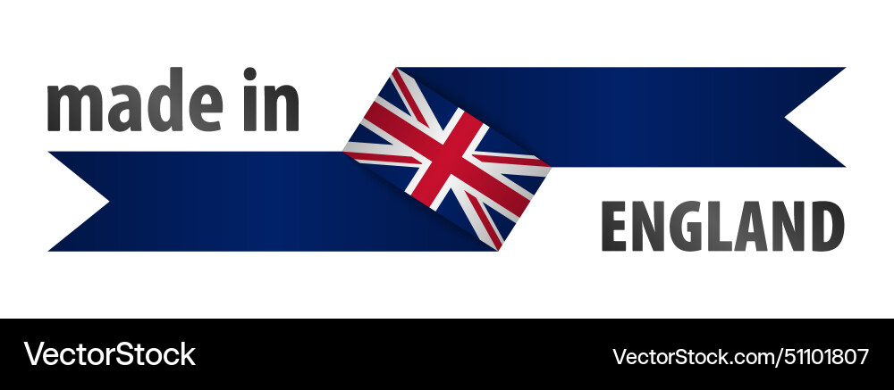 Made in england graphic and label Royalty Free Vector Image