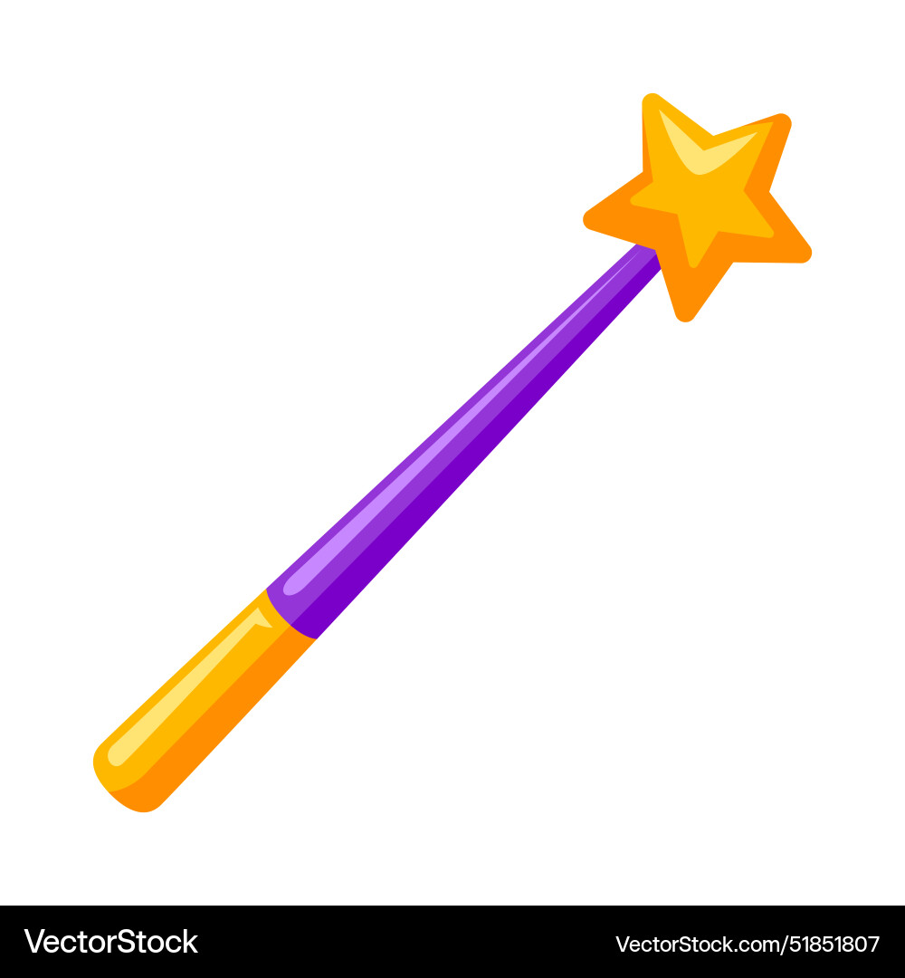 Magic wand witchcraft alchemy Royalty Free Vector Image