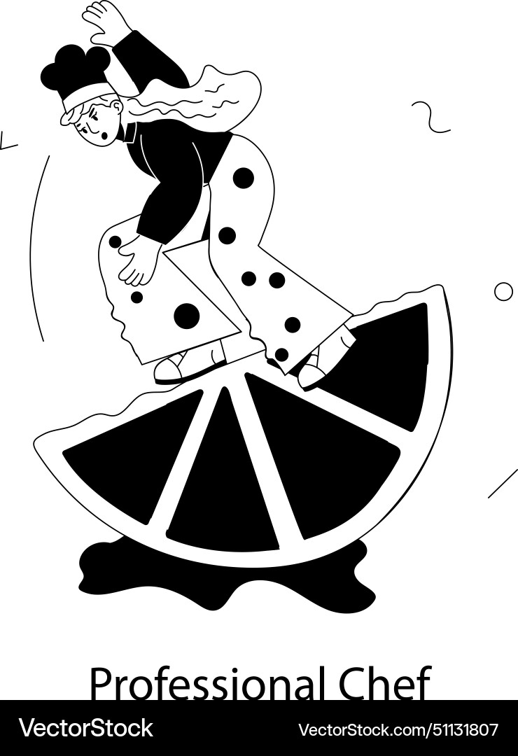 Professional chef Royalty Free Vector Image - VectorStock