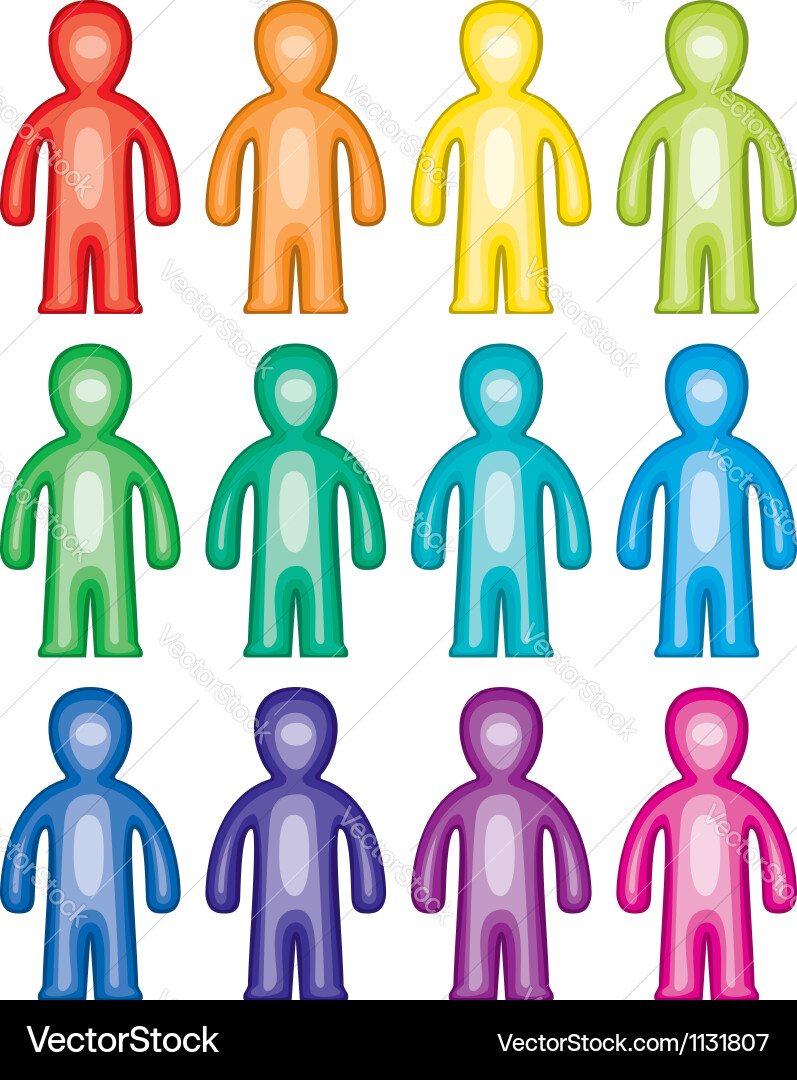 Symbols of people Royalty Free Vector Image - VectorStock