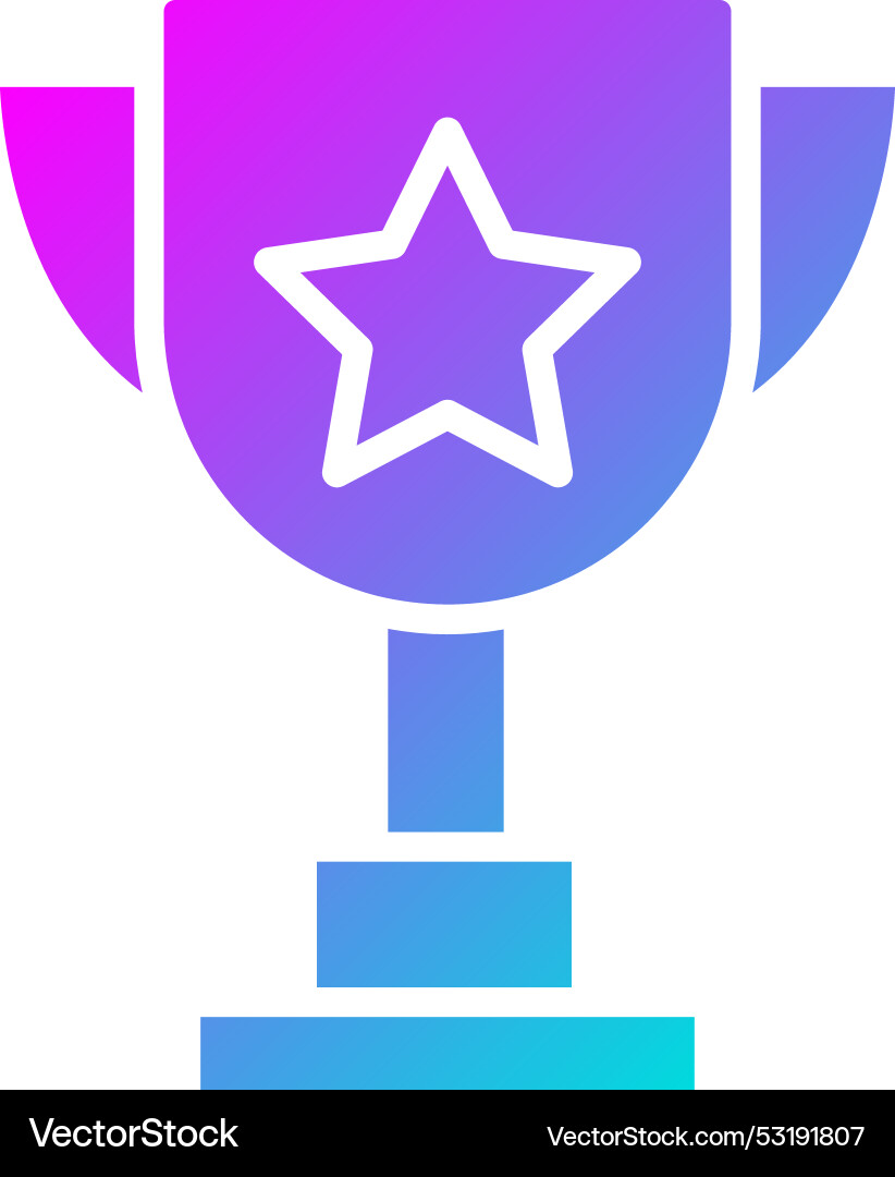 Trophy icon design Royalty Free Vector Image - VectorStock