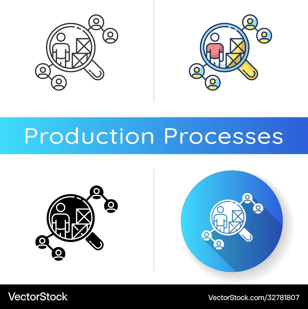 Vendor selection icon Royalty Free Vector Image