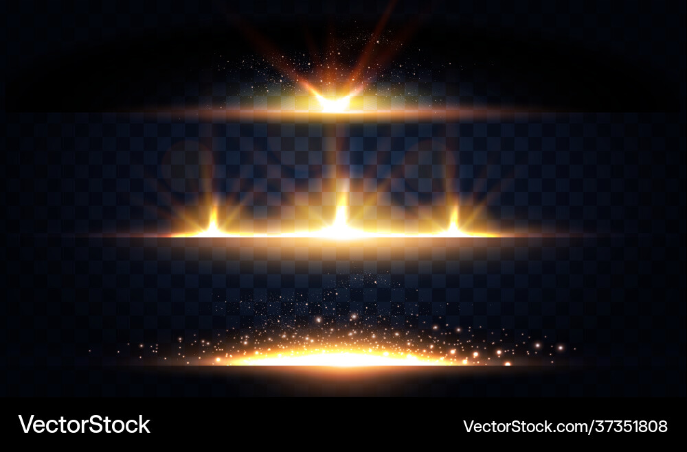Abstract light effect and lens flare collection Vector Image