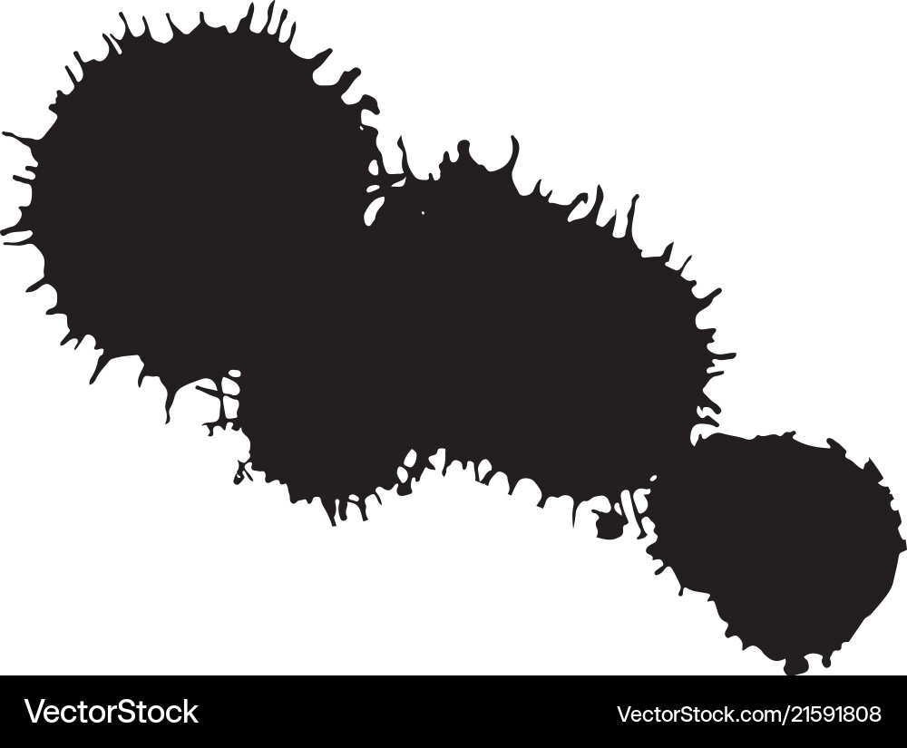 Black ink blot Royalty Free Vector Image - VectorStock