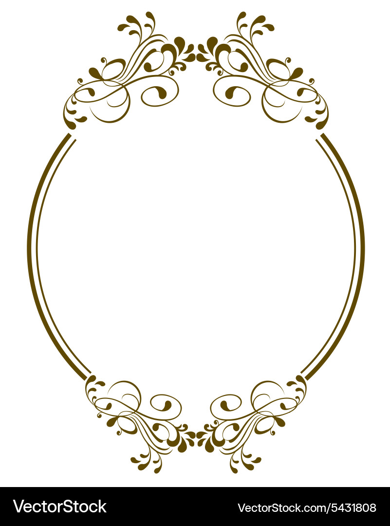 Decorative frame Royalty Free Vector Image - VectorStock