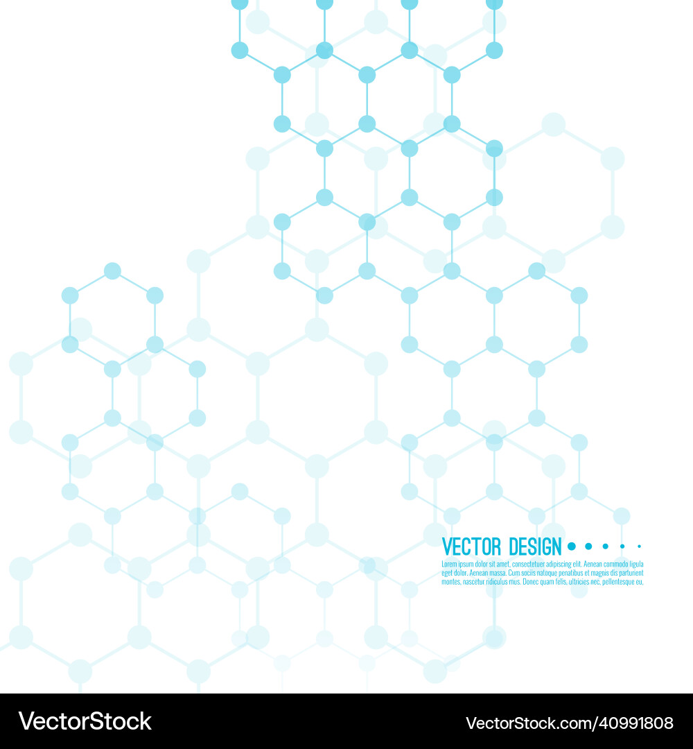 Molecular Science Abstract Royalty Free Vector Image
