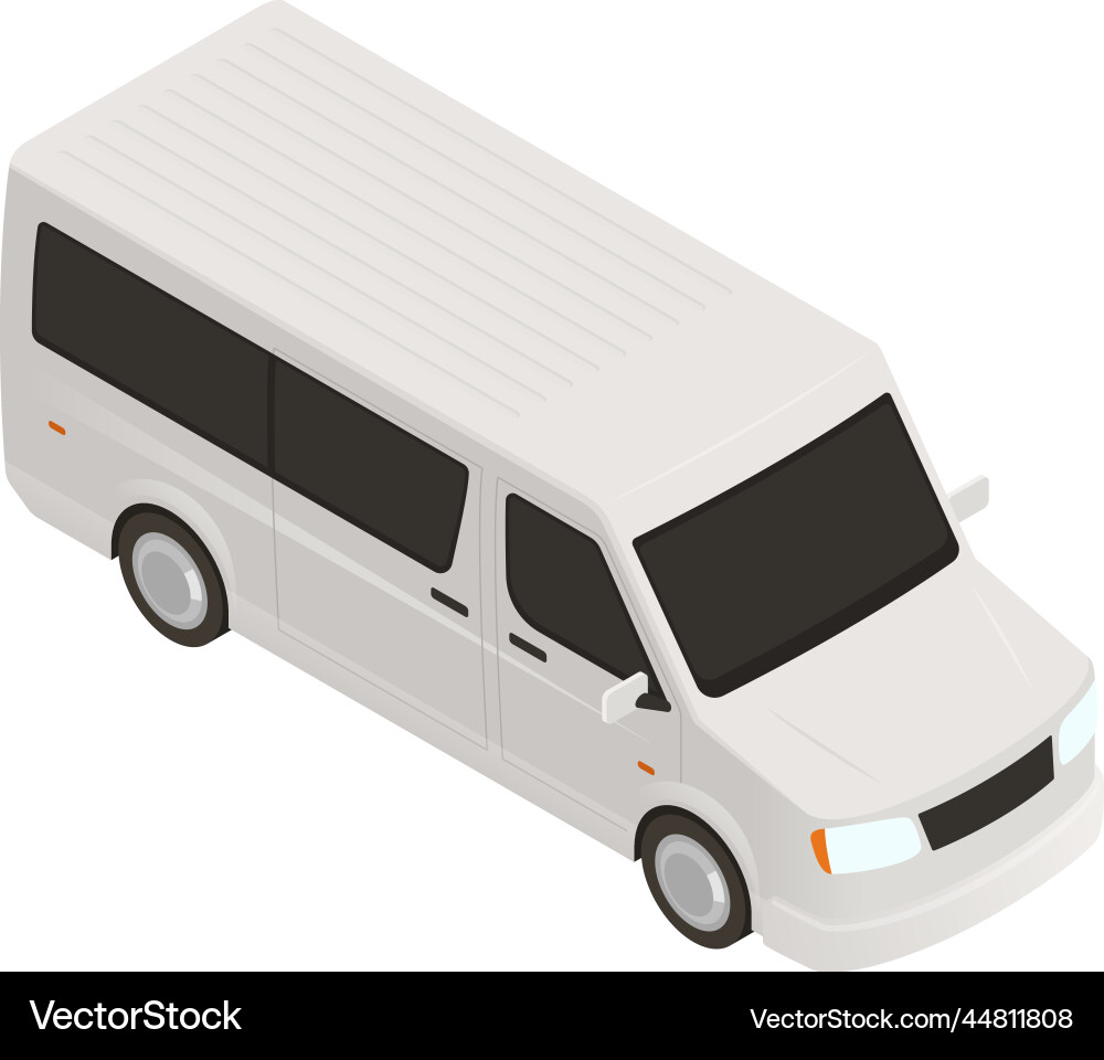Van isometric icon Royalty Free Vector Image - VectorStock