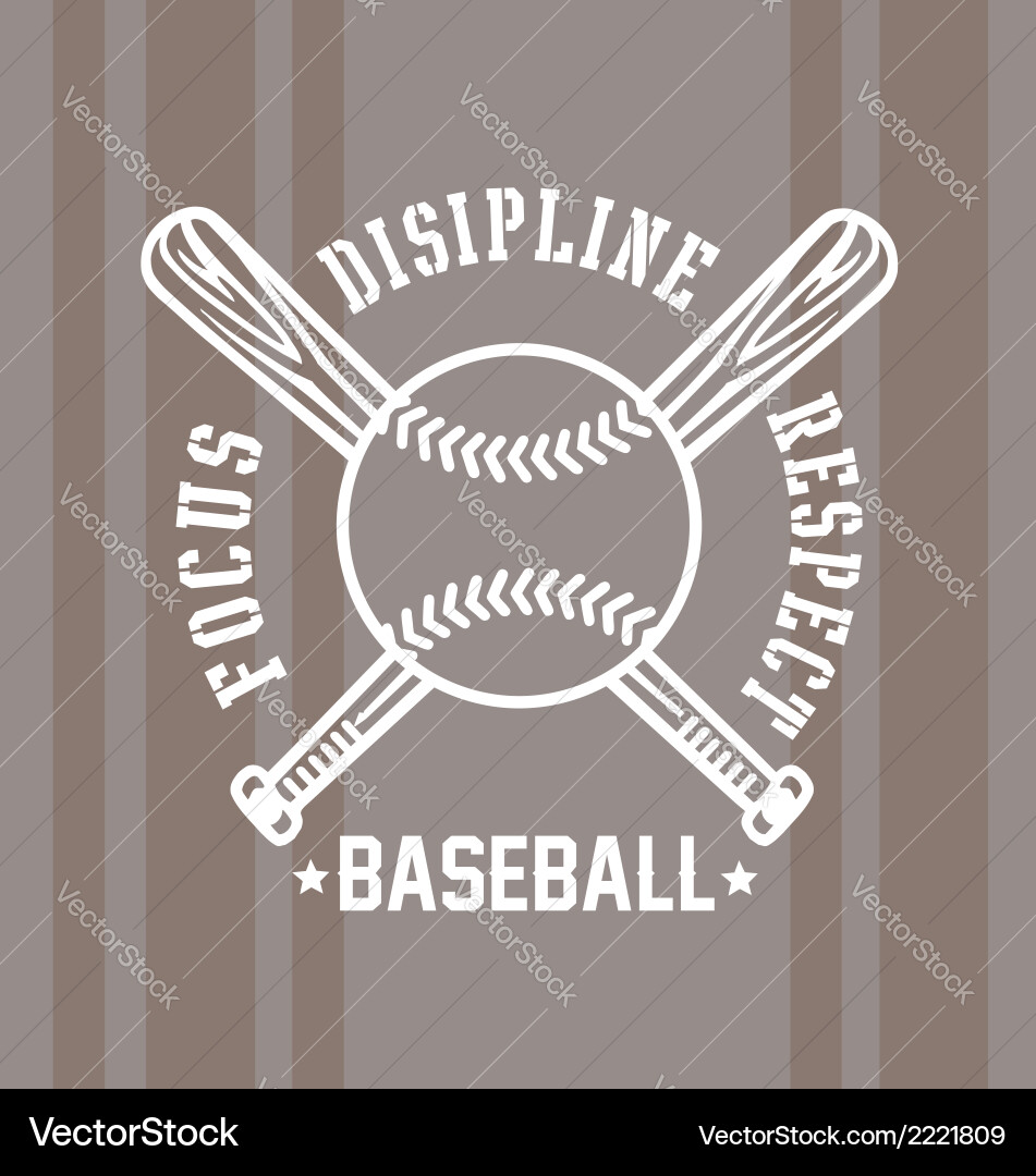 Baseball respect Royalty Free Vector Image - VectorStock Baseball respect Royalty Free Vector Image - VectorStock
