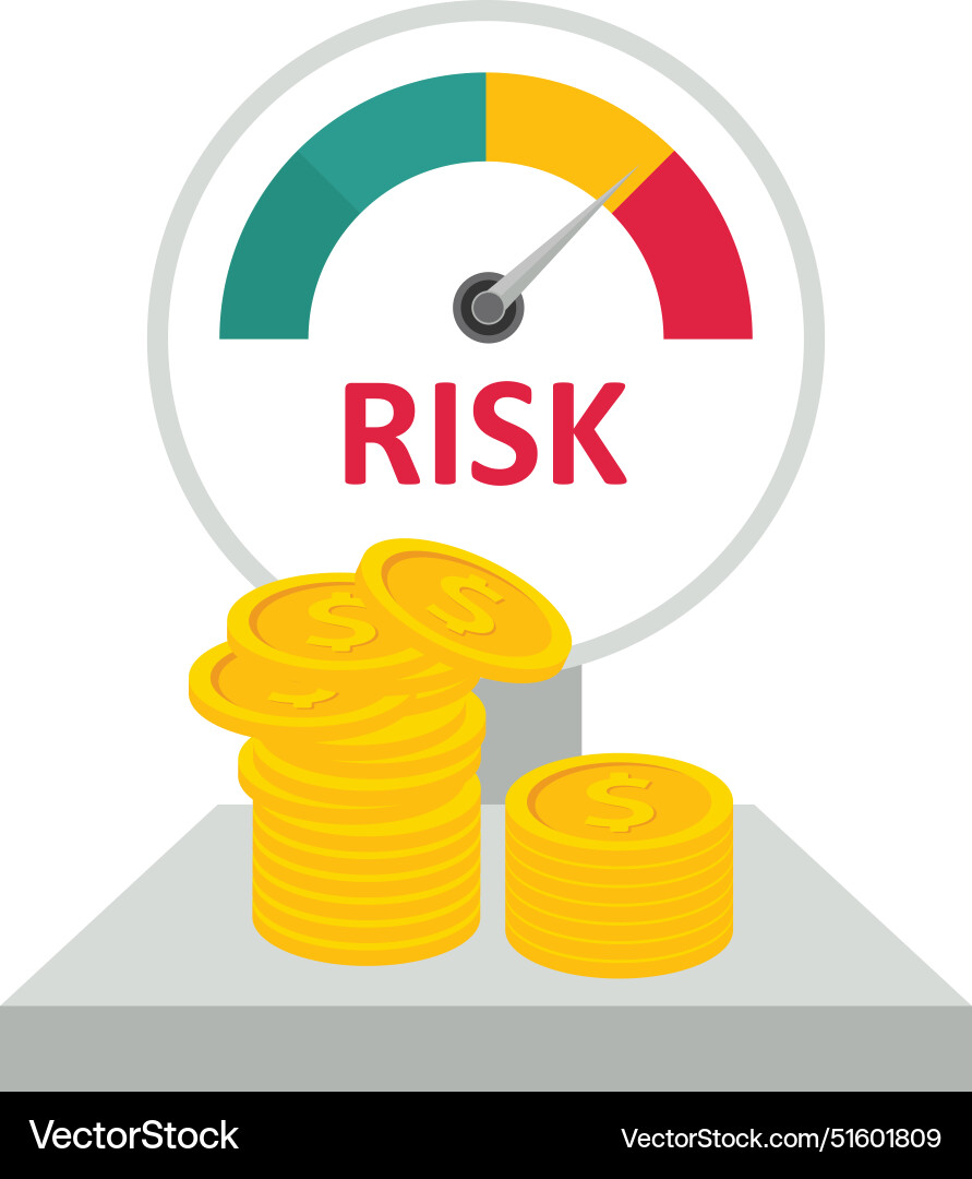 High risk returninvestment concept Royalty Free Vector Image