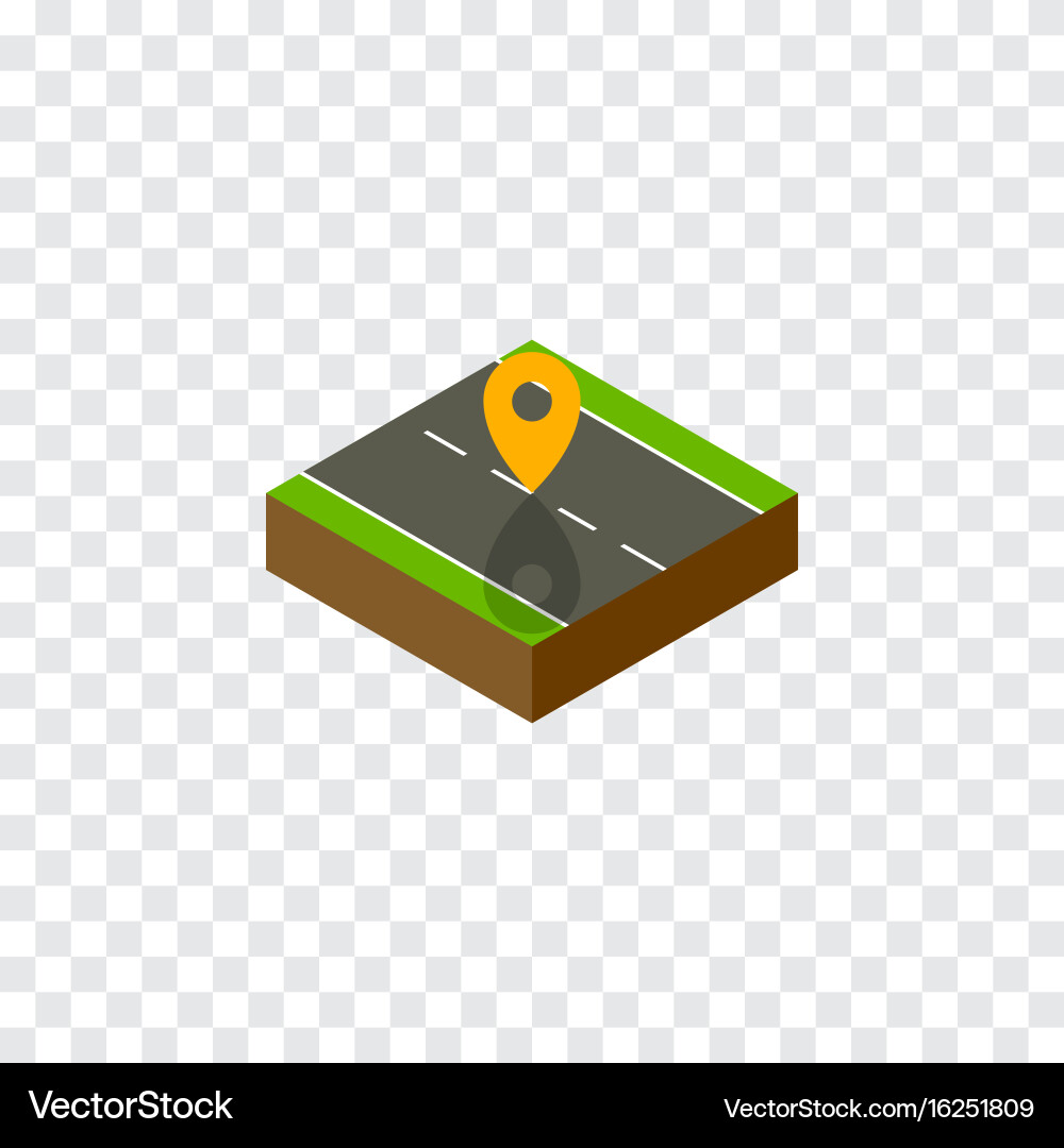 Isolated location isometric navigation Royalty Free Vector