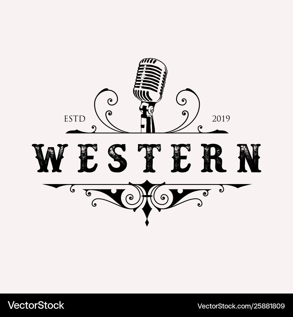 Music label isolated on white background design Vector Image