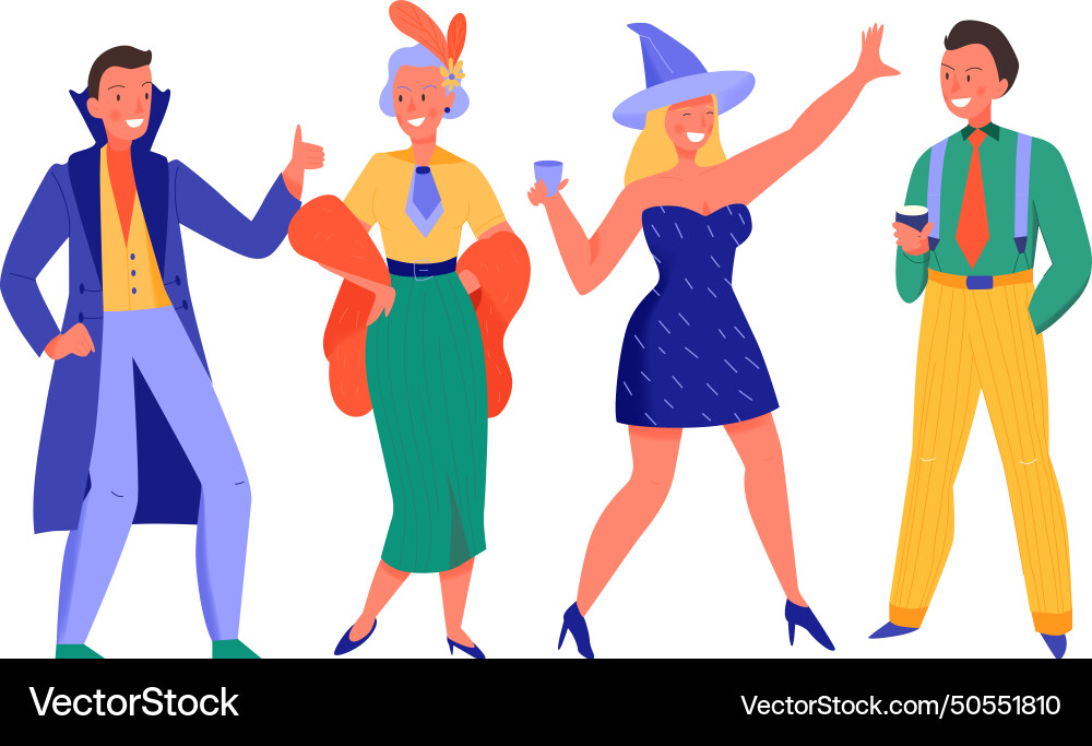 Costume party Royalty Free Vector Image - VectorStock