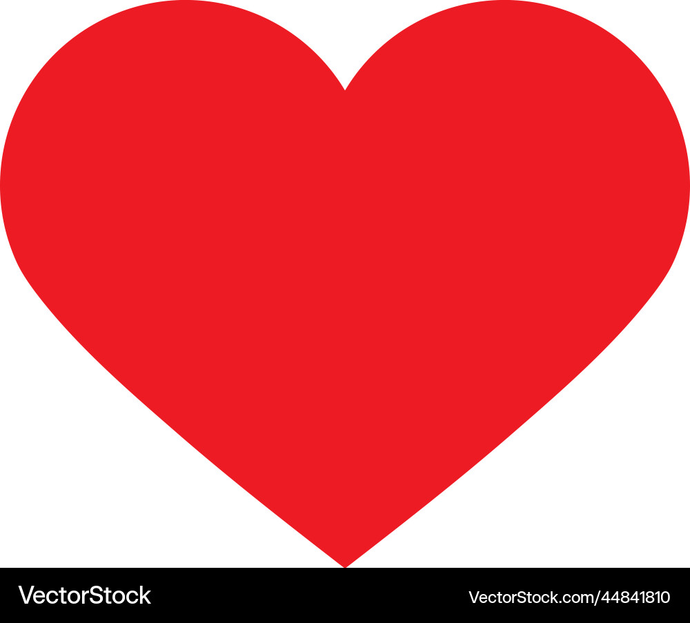 Heart Icon Logo Template - Red Royalty Free Vector Image