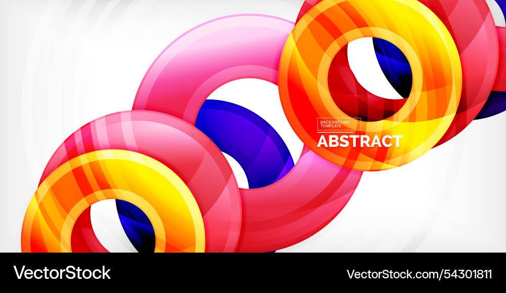 Circles round elements ring shapes premium Vector Image