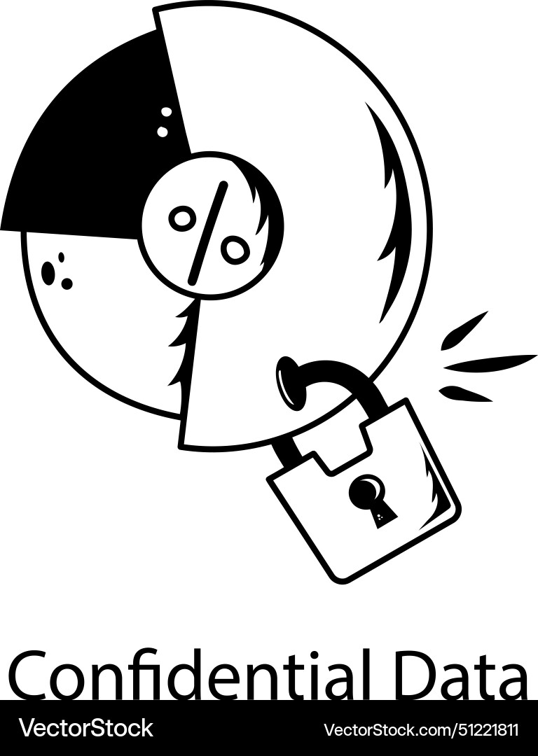Confidential data Royalty Free Vector Image - VectorStock