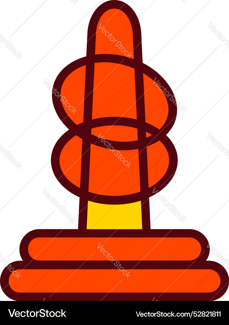 Ring toss icon design Royalty Free Vector Image