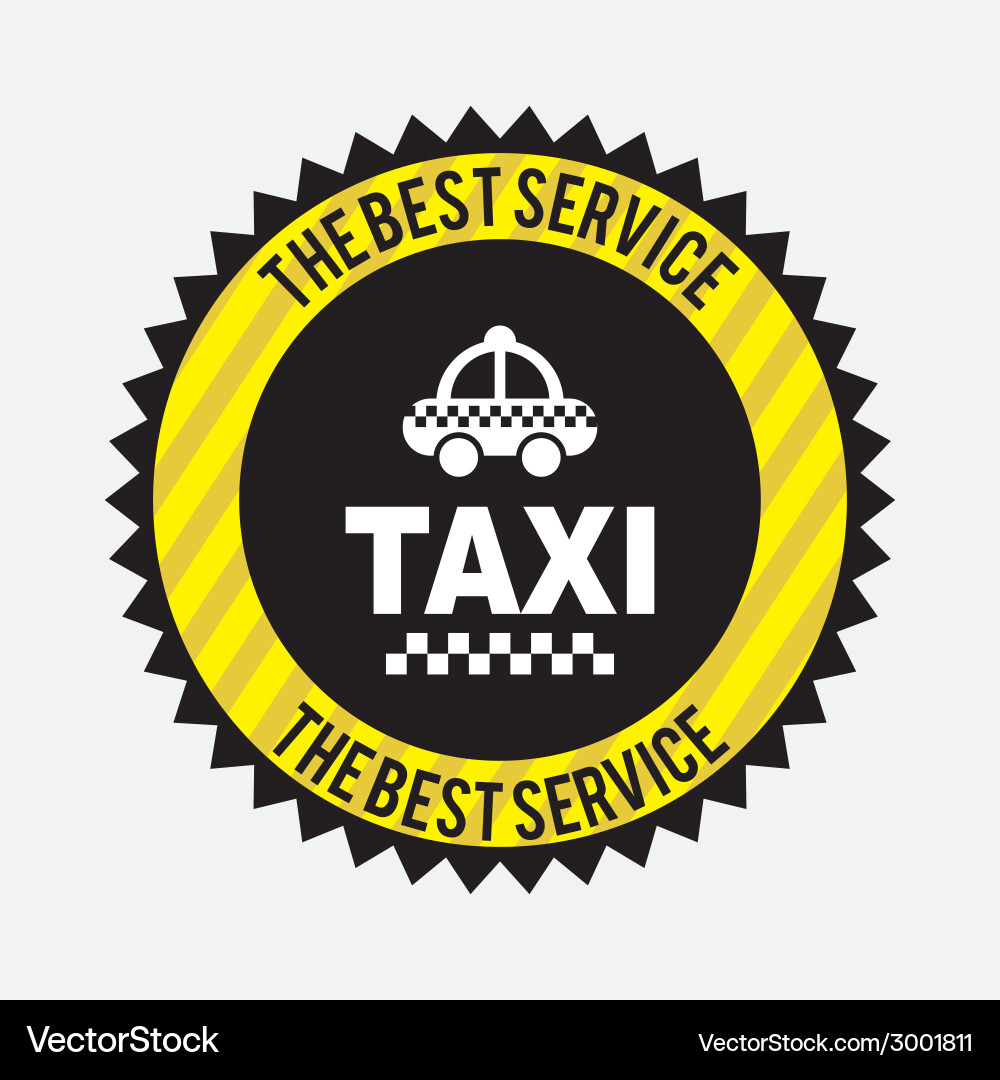 Taxi design Royalty Free Vector Image - VectorStock