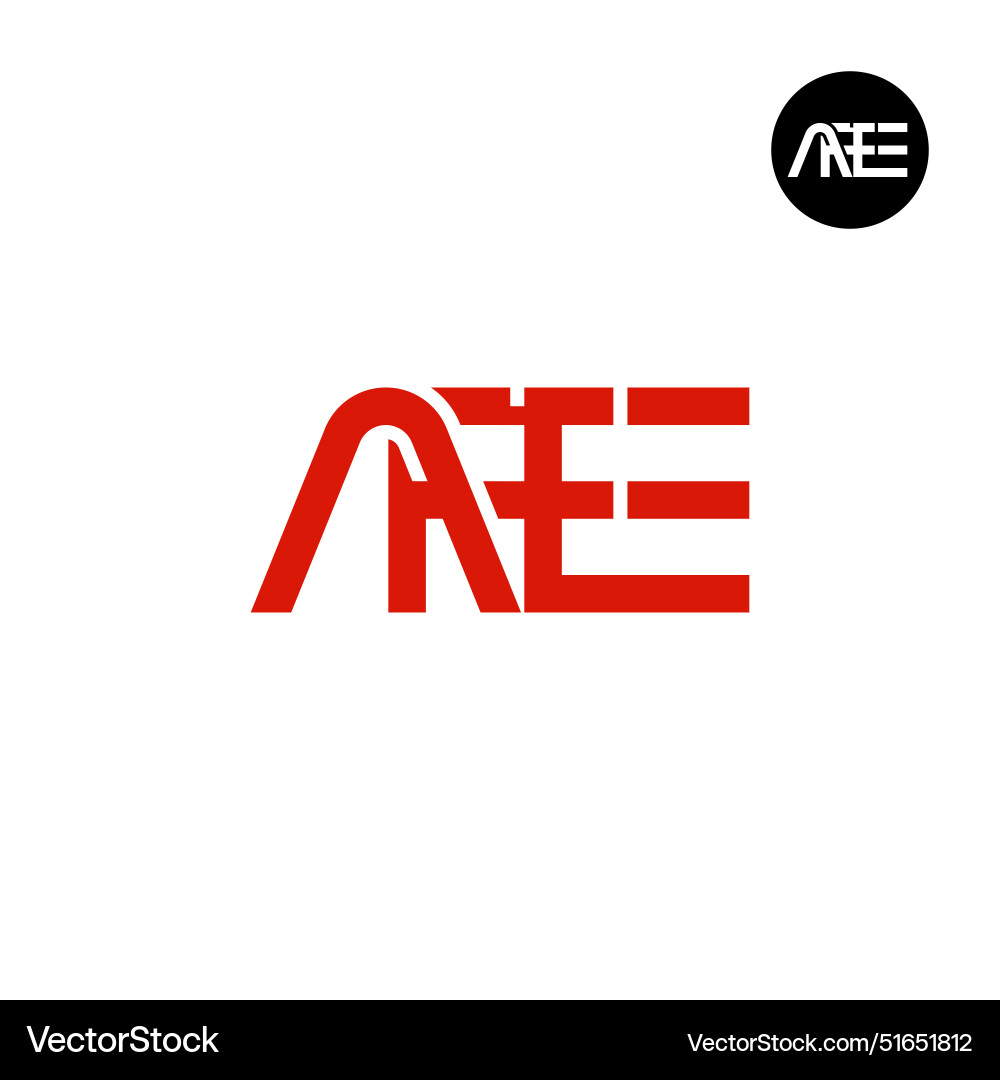 Afe logo letter monogram design Royalty Free Vector Image