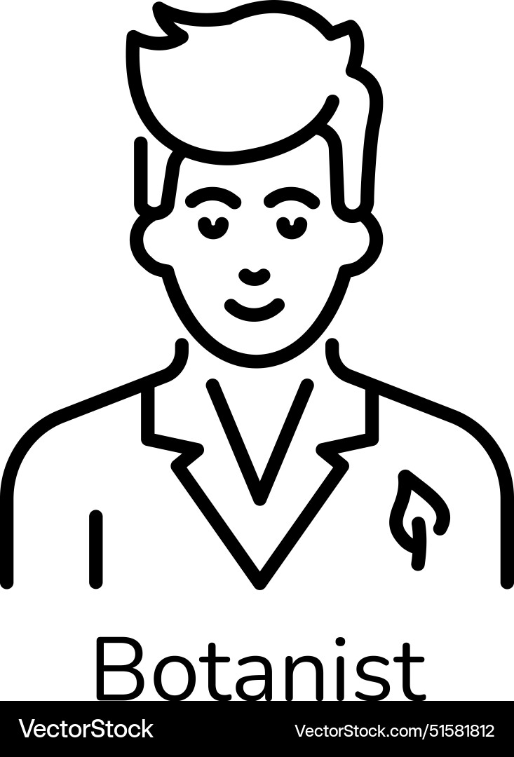 Botanist Royalty Free Vector Image - VectorStock