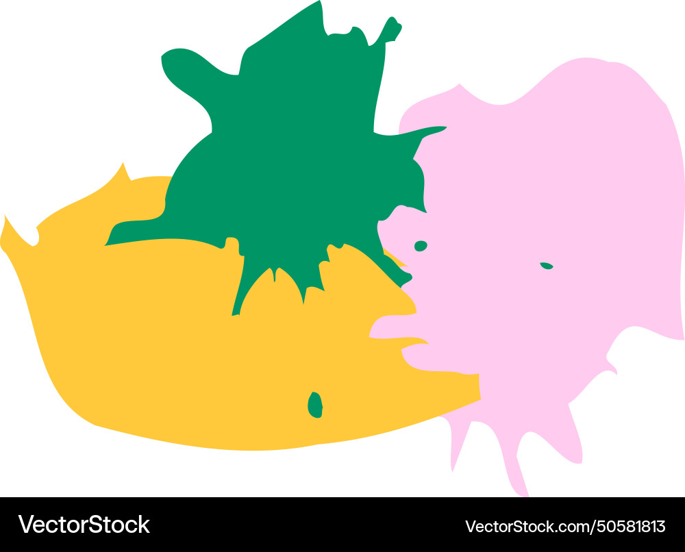 Colorful paint splash Royalty Free Vector Image