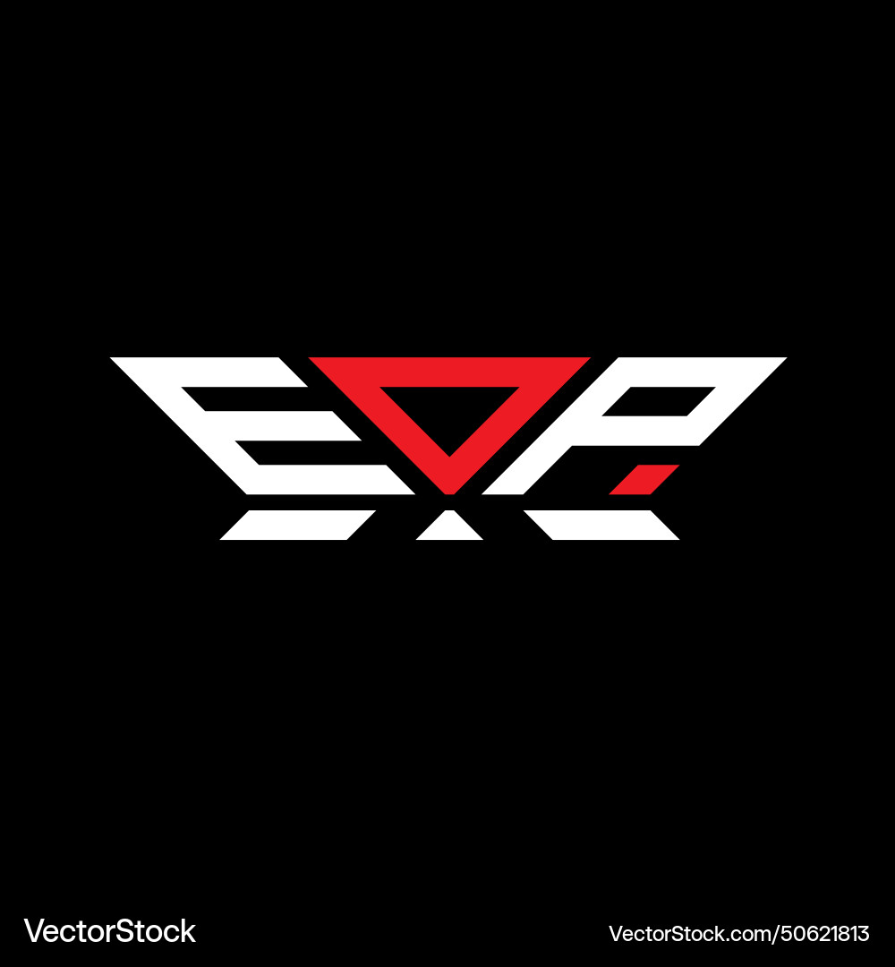Eop letter logo design simple and modern Vector Image