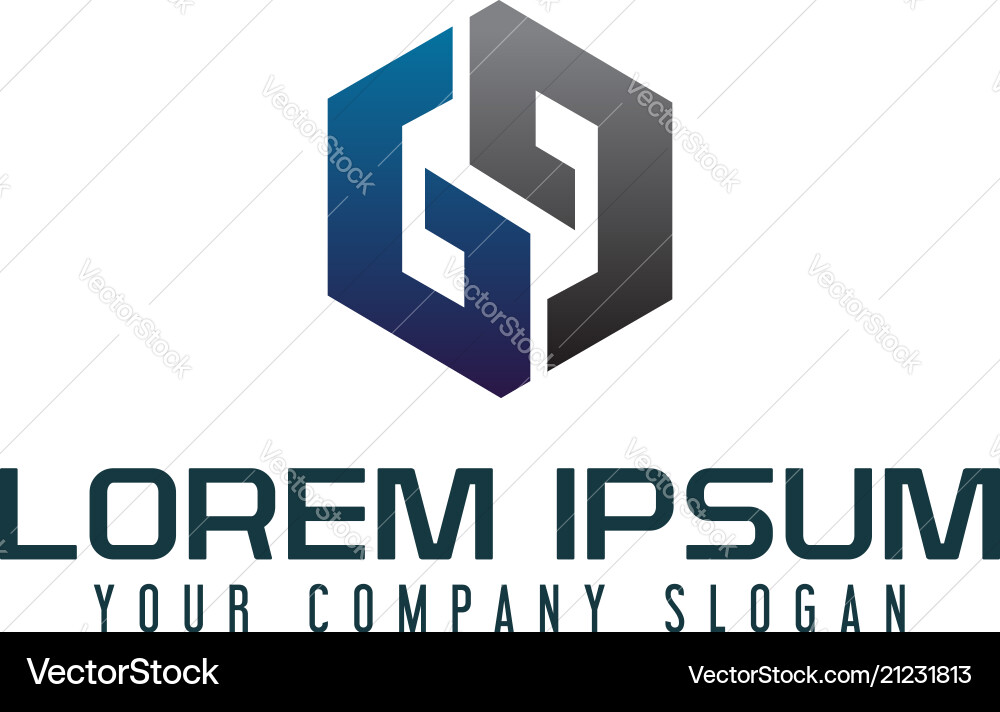Modern letter g logo design concept template Vector Image