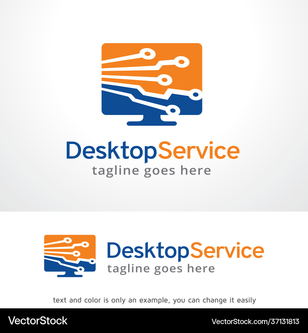 Modern Tech Logo Template Royalty Free Vector Image