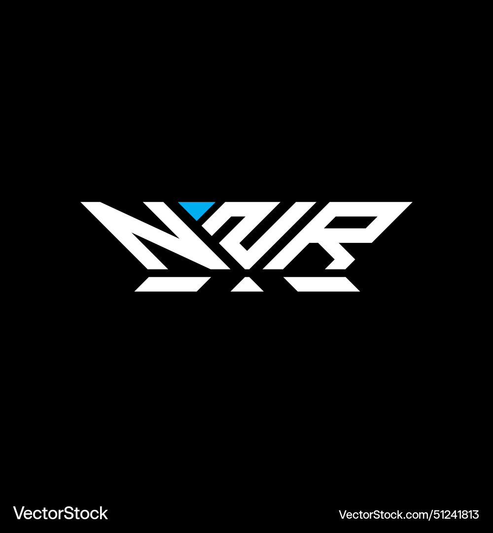 Nnr letter logo design nnr simple and modern logo Vector Image