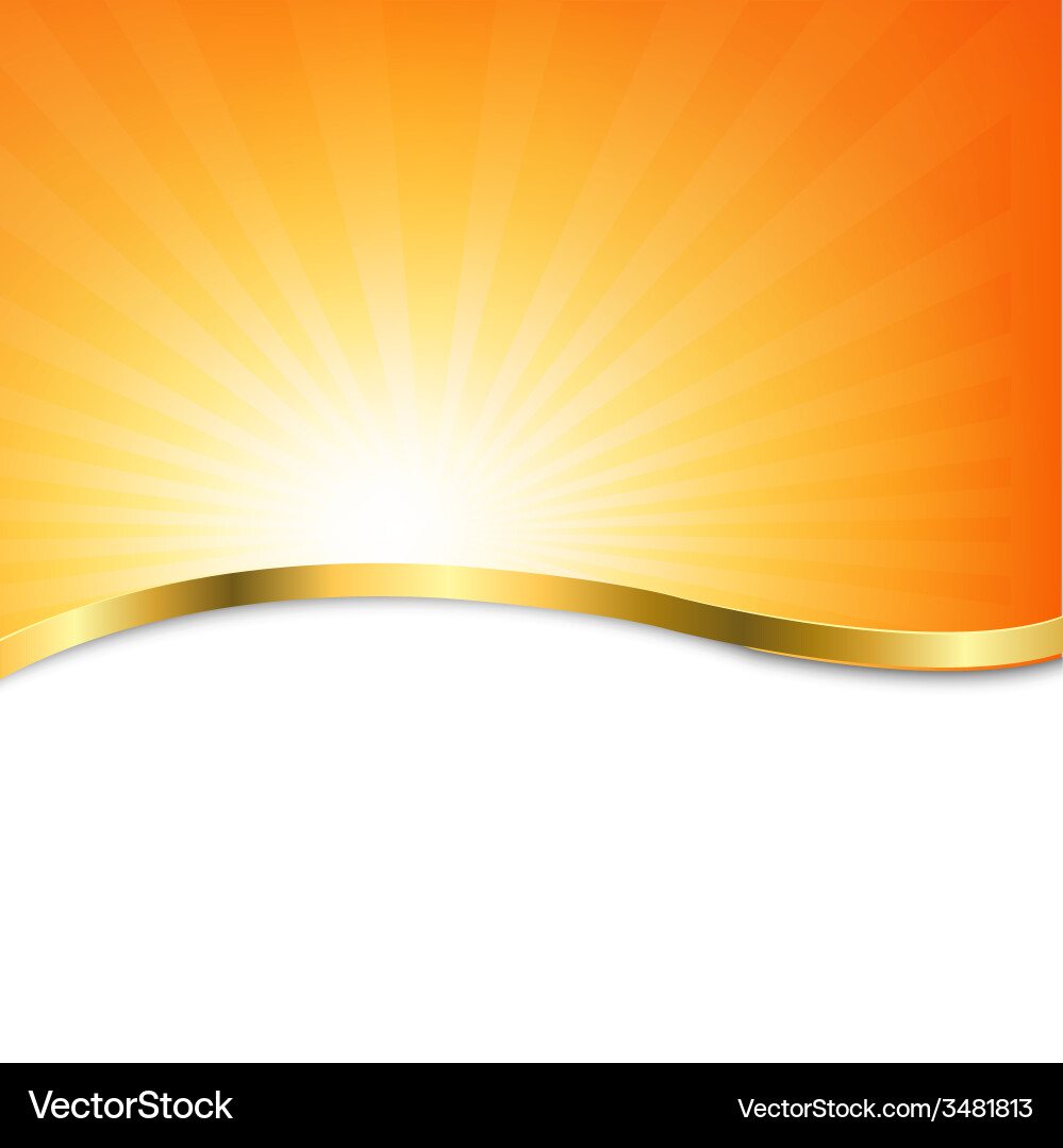 Poster with beams Royalty Free Vector Image - VectorStock