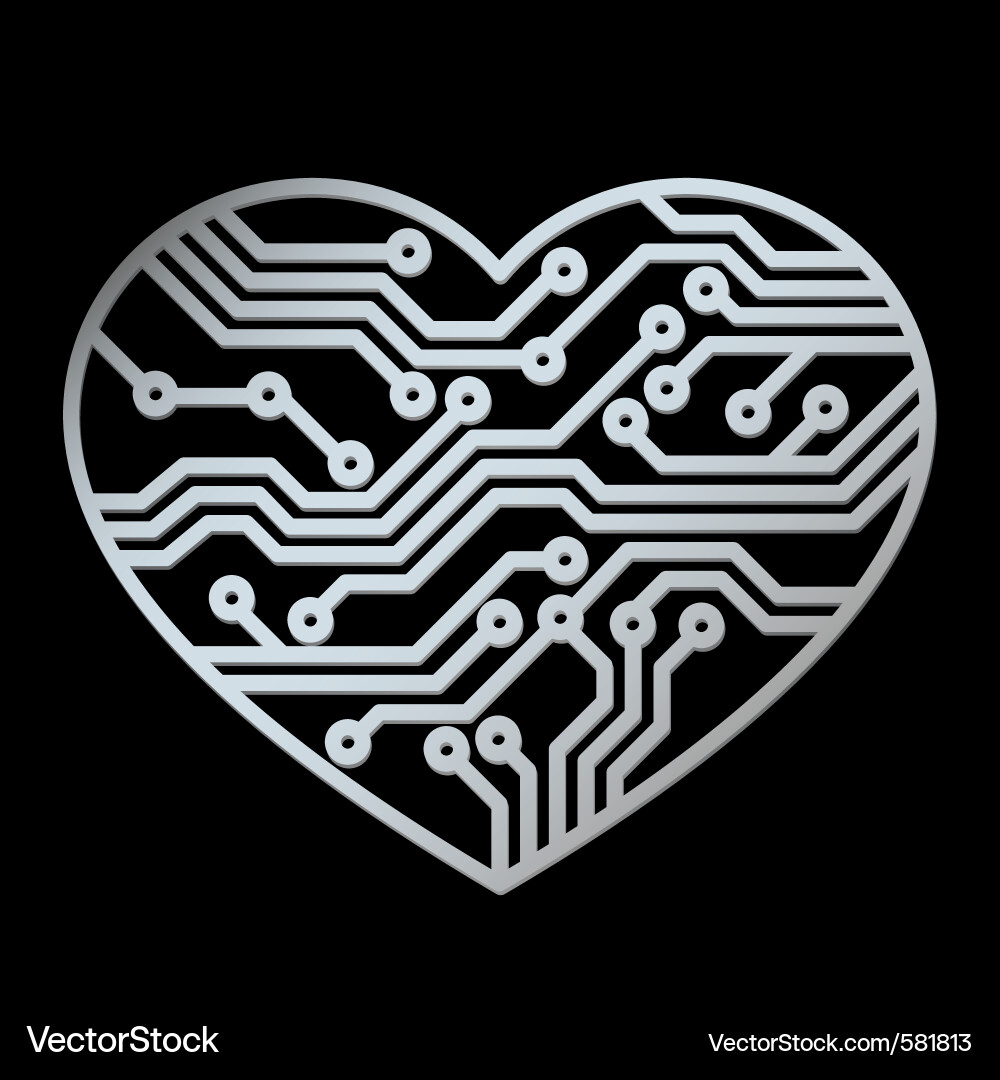 Technology love Royalty Free Vector Image - VectorStock