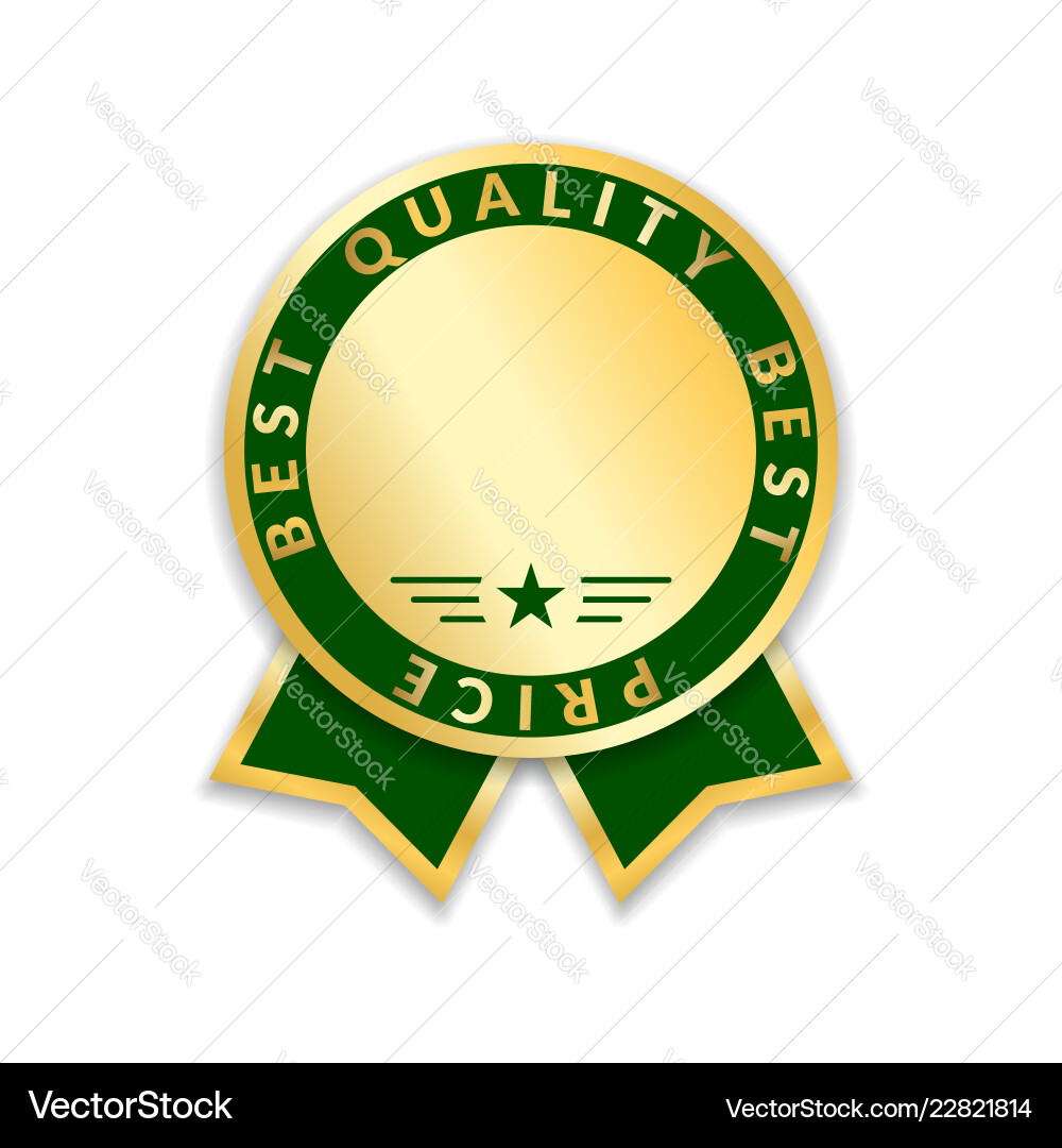 Award ribbon the best Royalty Free Vector Image