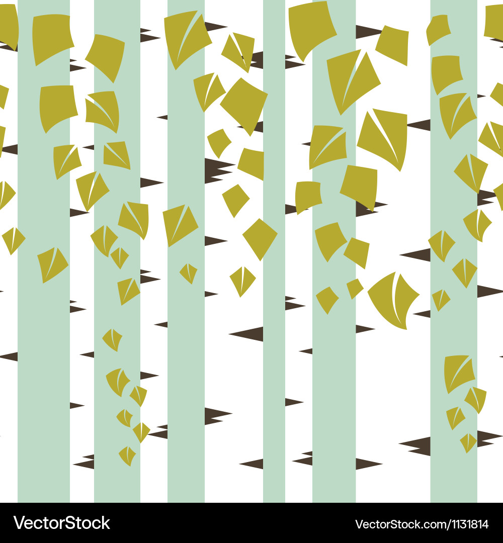 Birch Tree Seamless Texture Royalty Free Vector Image