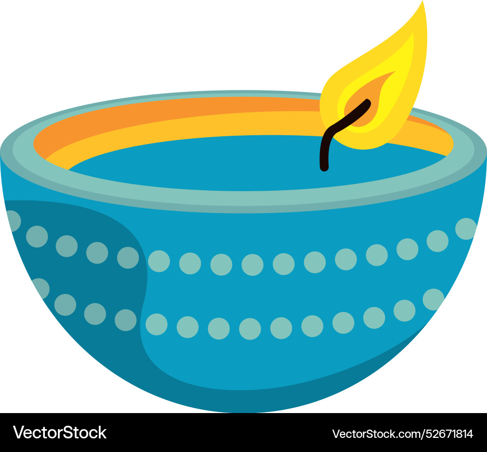 Diwali diya lamp Royalty Free Vector Image - VectorStock