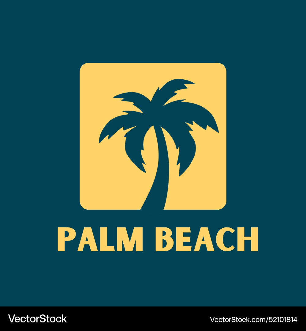 Palm logo Royalty Free Vector Image - VectorStock