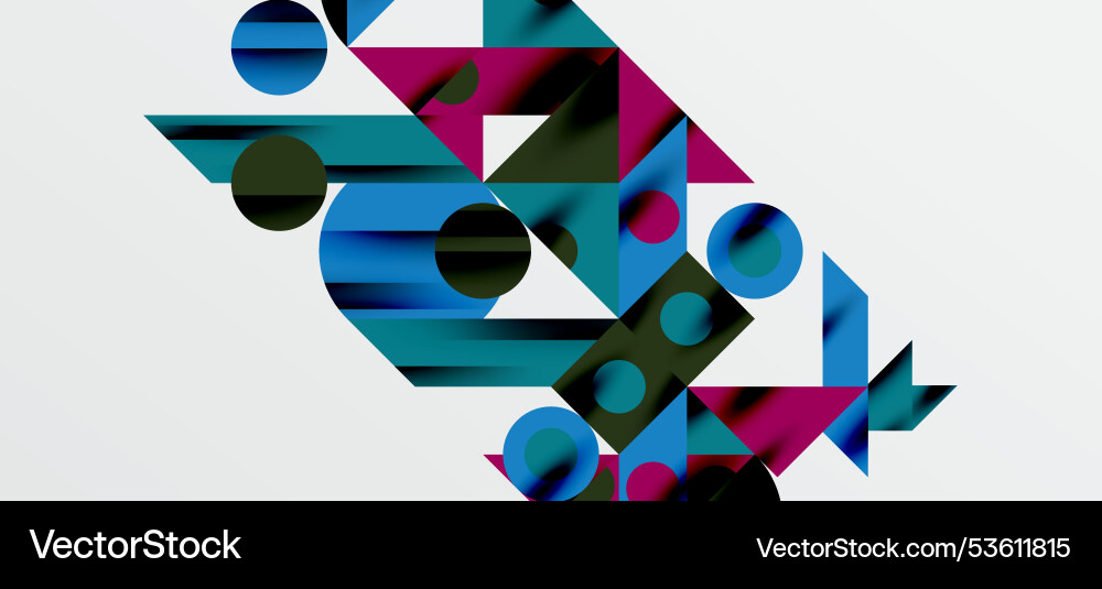 Geometric neo patterns abstract background Vector Image