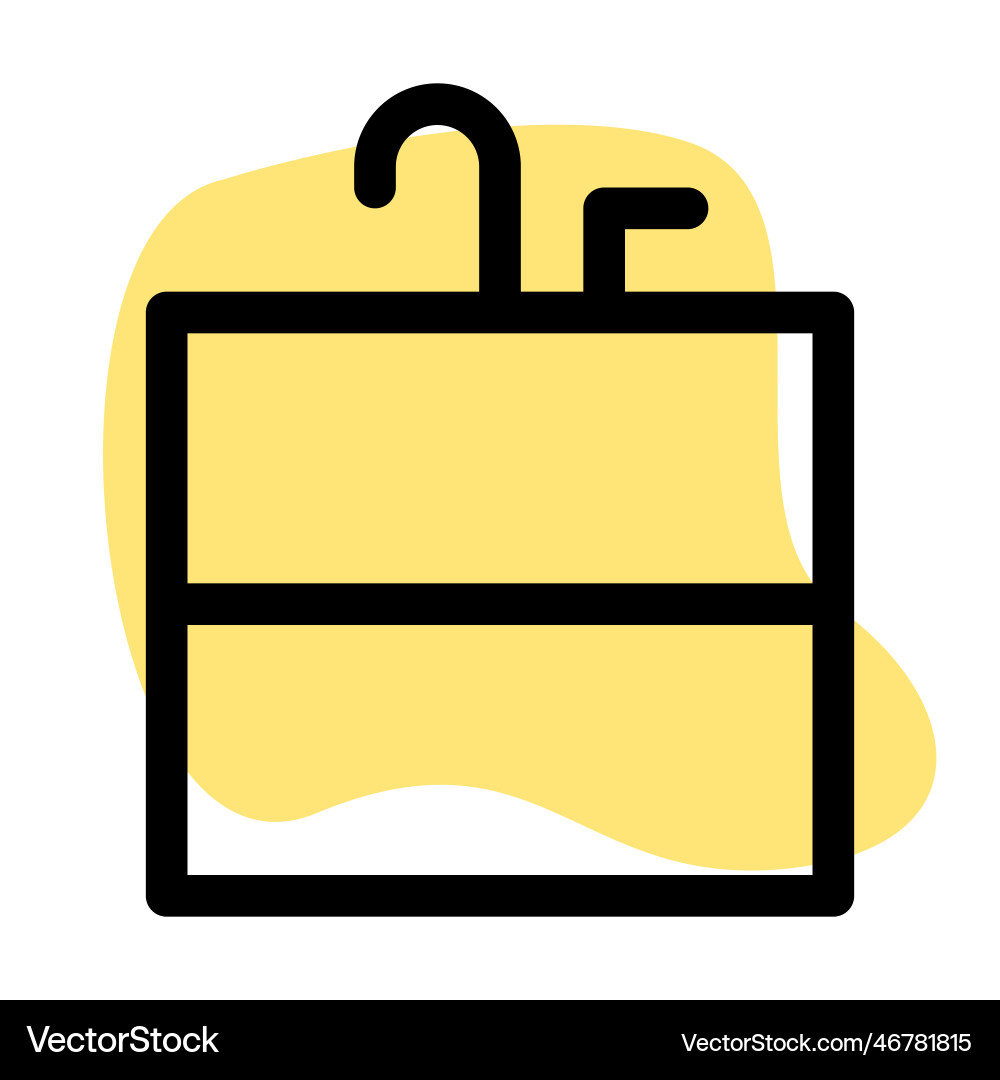 Kitchen wash basin with multiple shelves Vector Image