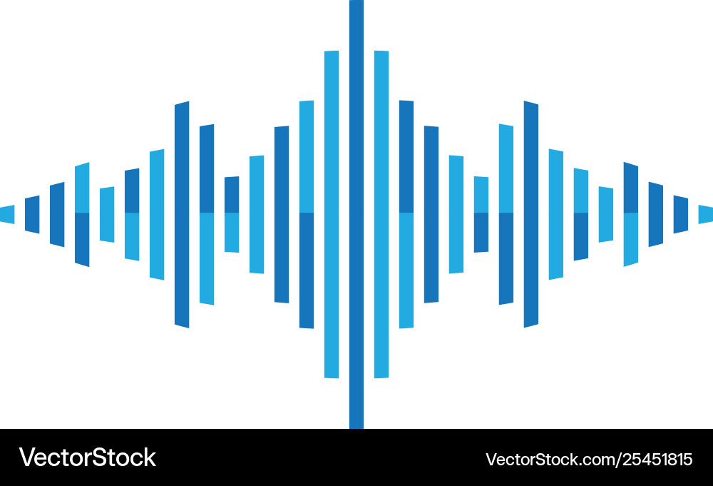 Sound wave icon design Royalty Free Vector Image